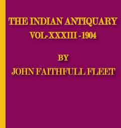 The Indian Antiquary Vol – 33 (1904) by John Faithfull Fleet – BENGALI ...